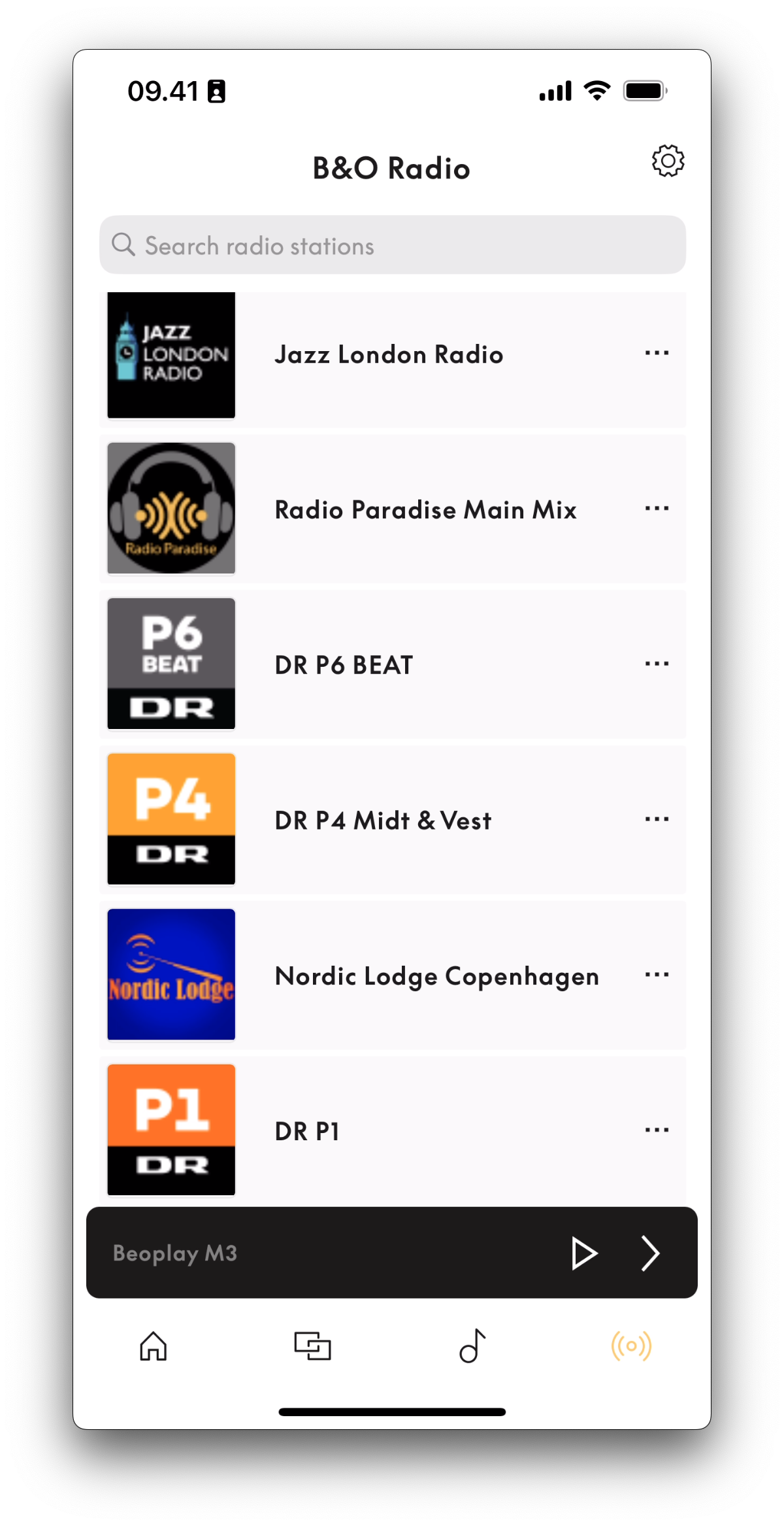 Bang & Olufsen Radio ersetzt TuneIn – Support von Bang & Olufsen