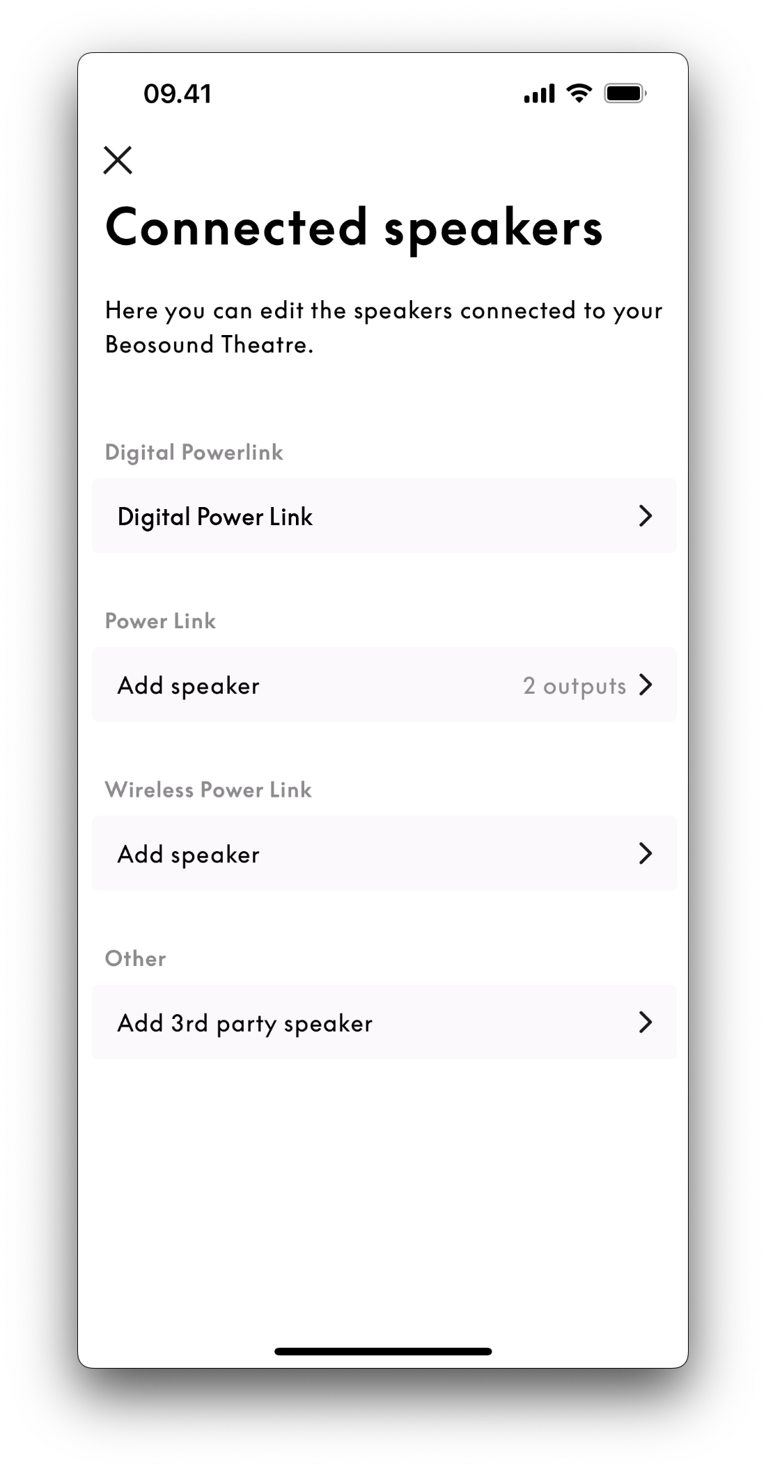 How do I add speakers to Beosound/Beovision Theatre? – Bang & Olufsen ...